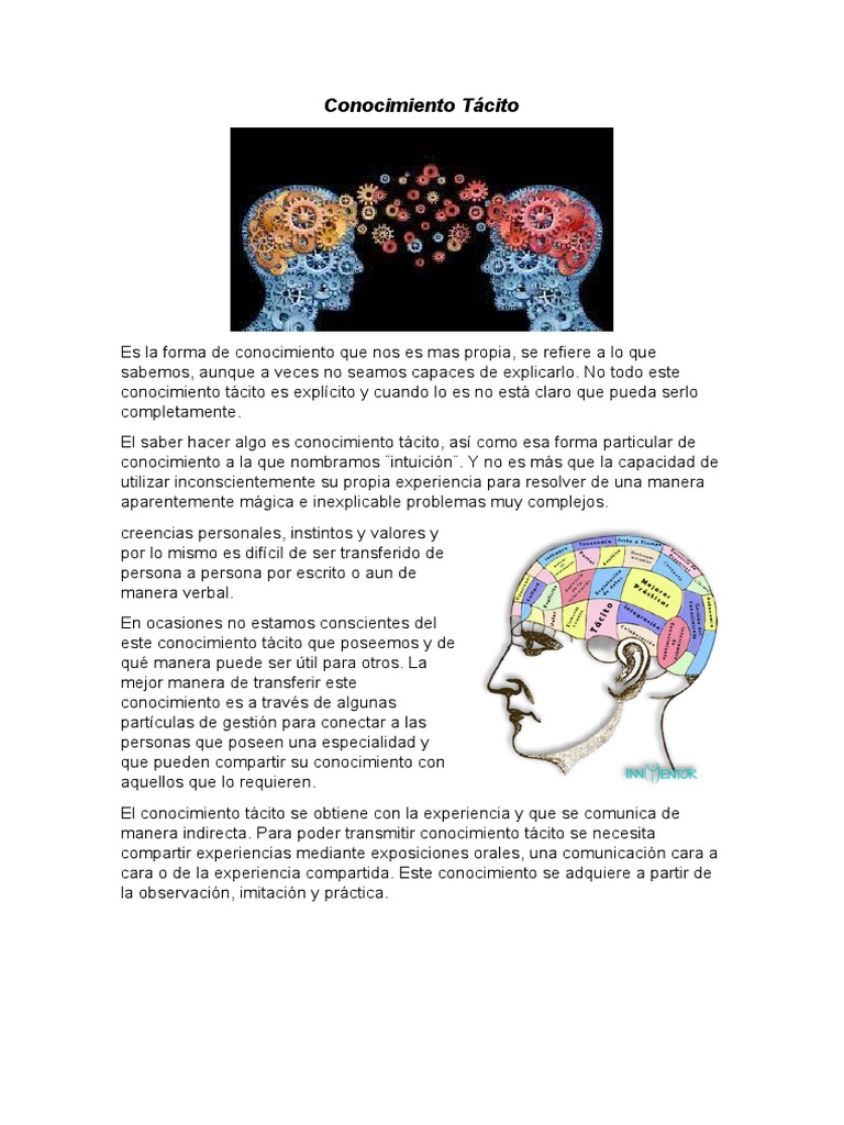 Conocimiento Tácito, Parte Salma | PDF | Conocimiento | Experiencia