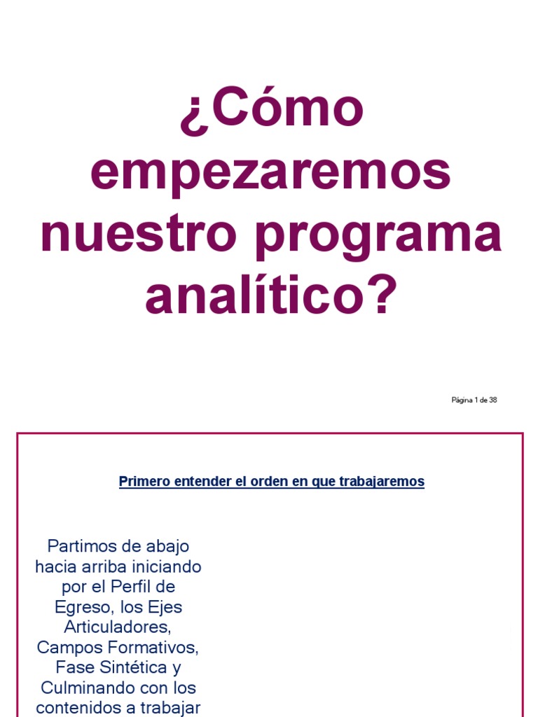 Programa Analitico 2023 (Orientaciones) | PDF | Enseñando | Aprendizaje