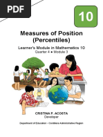 Measures of Position in Math 10 Q4 M1 | PDF | Percentile | Quartile