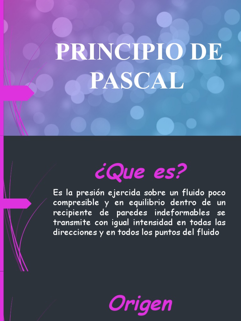 Principio de Pascal | PDF