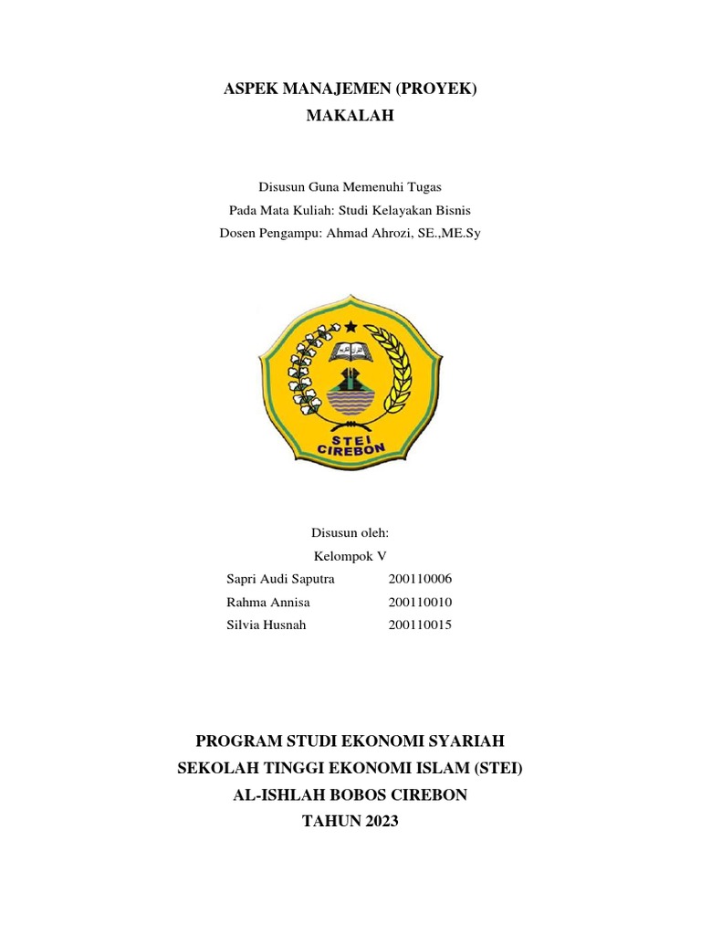 Kel 5 Aspek Manajemen Proyek Pdf