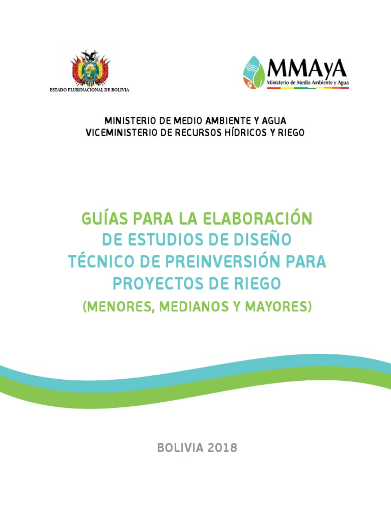 Guías para Estudios de Preinversión en Riego | PDF