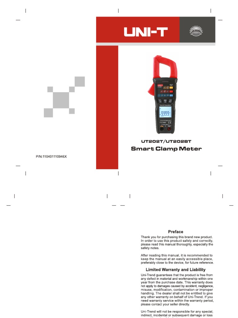 UT202BT UT202T User Manual PDF | PDF