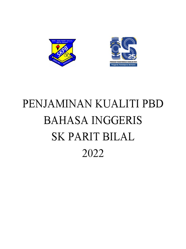 PENJAMINAN KUALITI PBD Cover | PDF