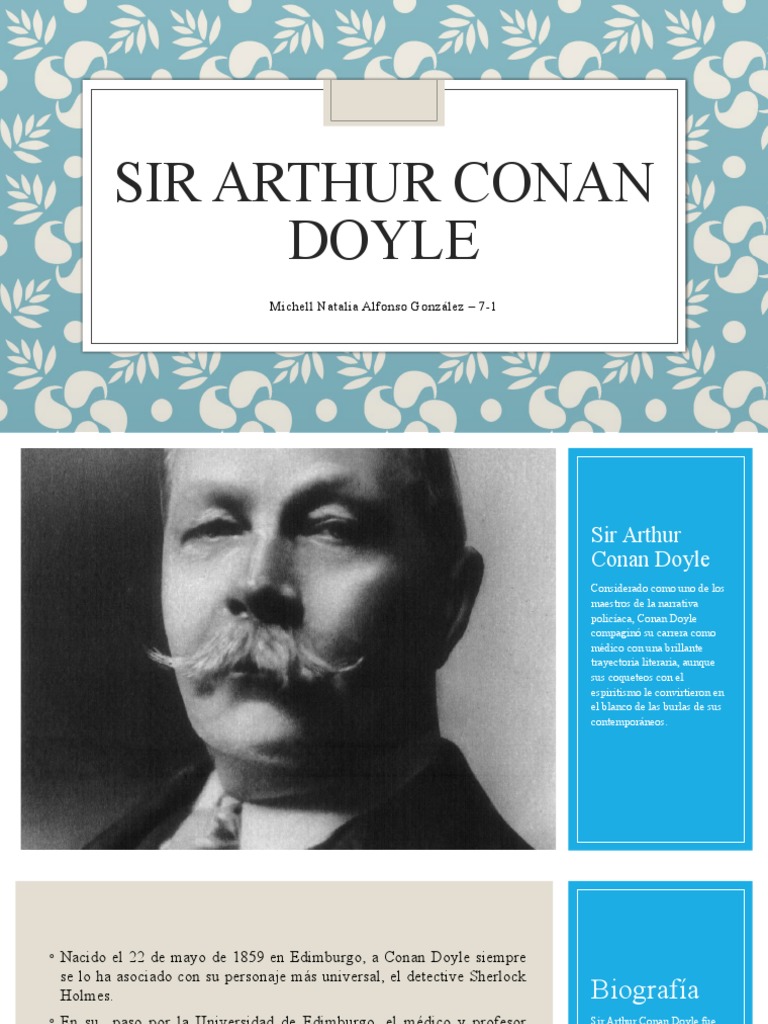 Biografía de Sir Arthur Conan Doyle | PDF | Arthur Conan Doyle ...