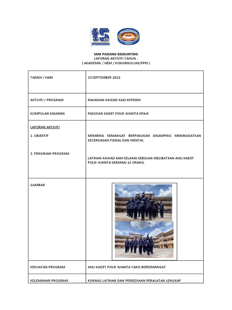 Laporan Kawad Kaki Kadet Polis | PDF