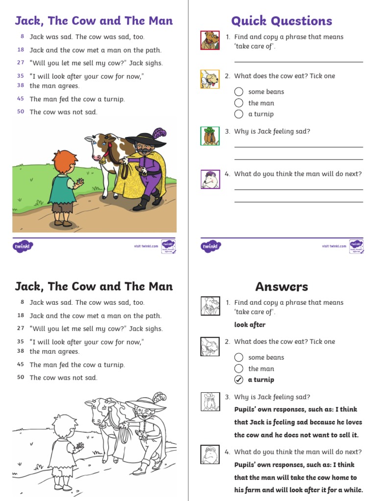Phase 3 - Jack, The Cow and The Man | PDF