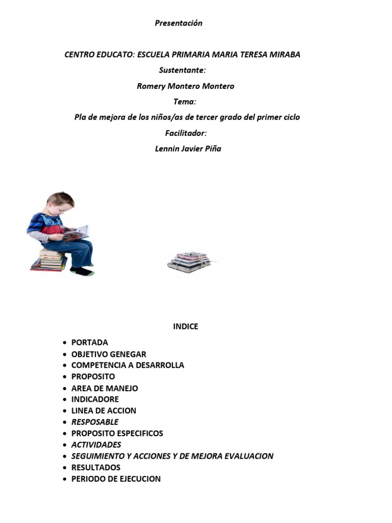 M-3 TII-Act-1 Plan de Mejora | PDF