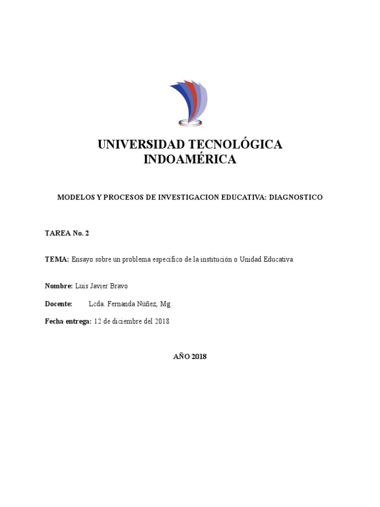 Tarea 2 ENSAYO DE LA PROBLEMATICA - COMPRENSIÓN LECTORA | PDF | Comprensión lectora | Plan de ...