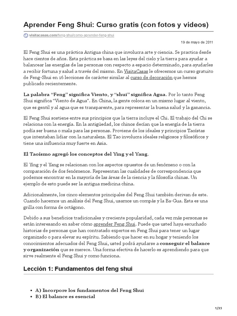 Aprender Feng Shui | PDF | Feng Shui | Color