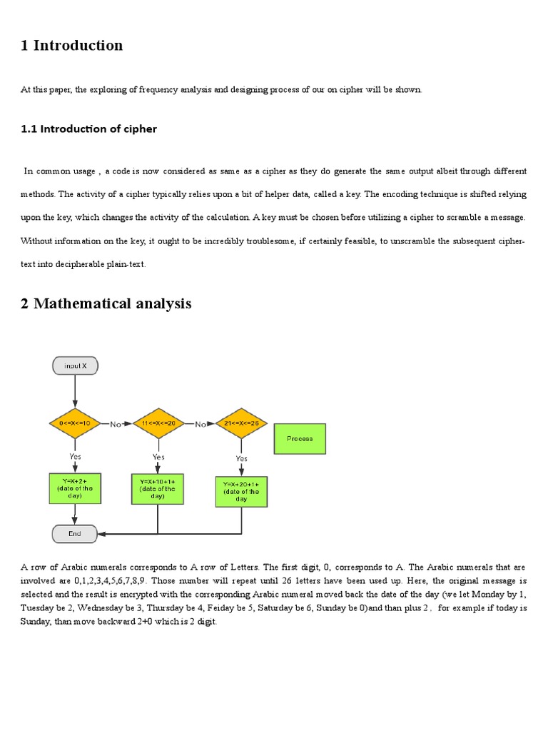 Introduction Frequency Analysis Cipher | PDF | Encryption | Cipher