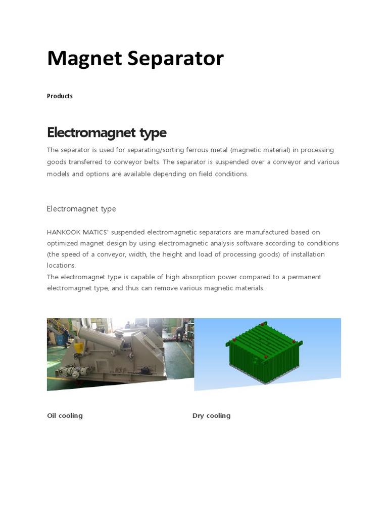 Magnet Separator | PDF