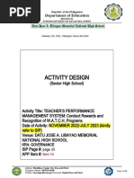 Intramurals Activity Design 2025 (1) | PDF | Learning | Behavior ...