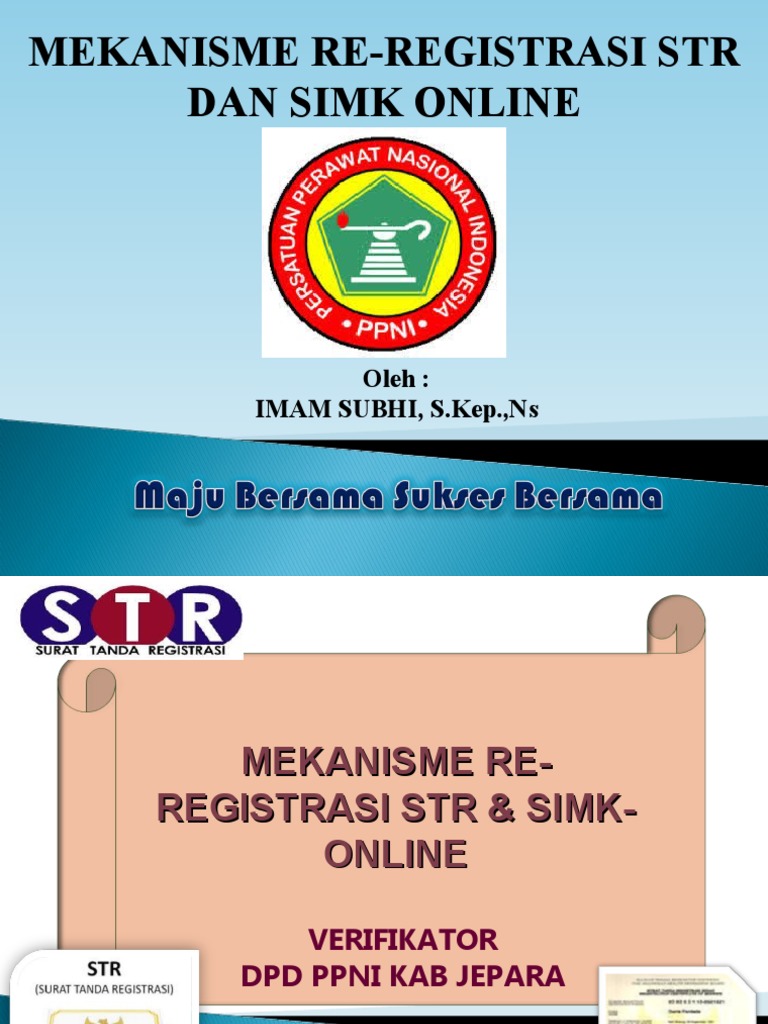 Mekanisme Re-Registrasi STR dan SIMK | PDF