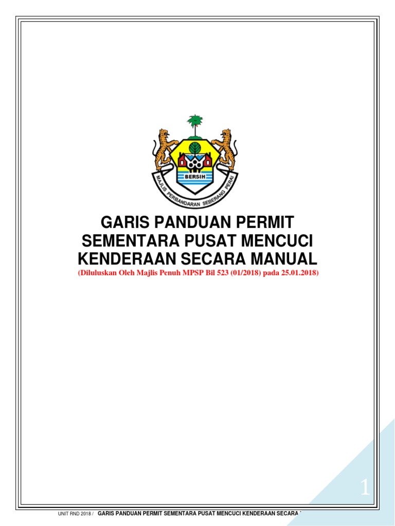 Garis Panduan Permit | PDF