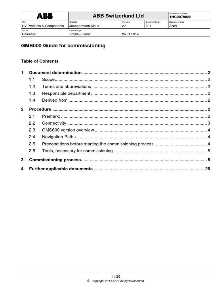 03-1HC0079922 - 002 - GMS600 Guide For Commissioning | PDF | Ip Address ...