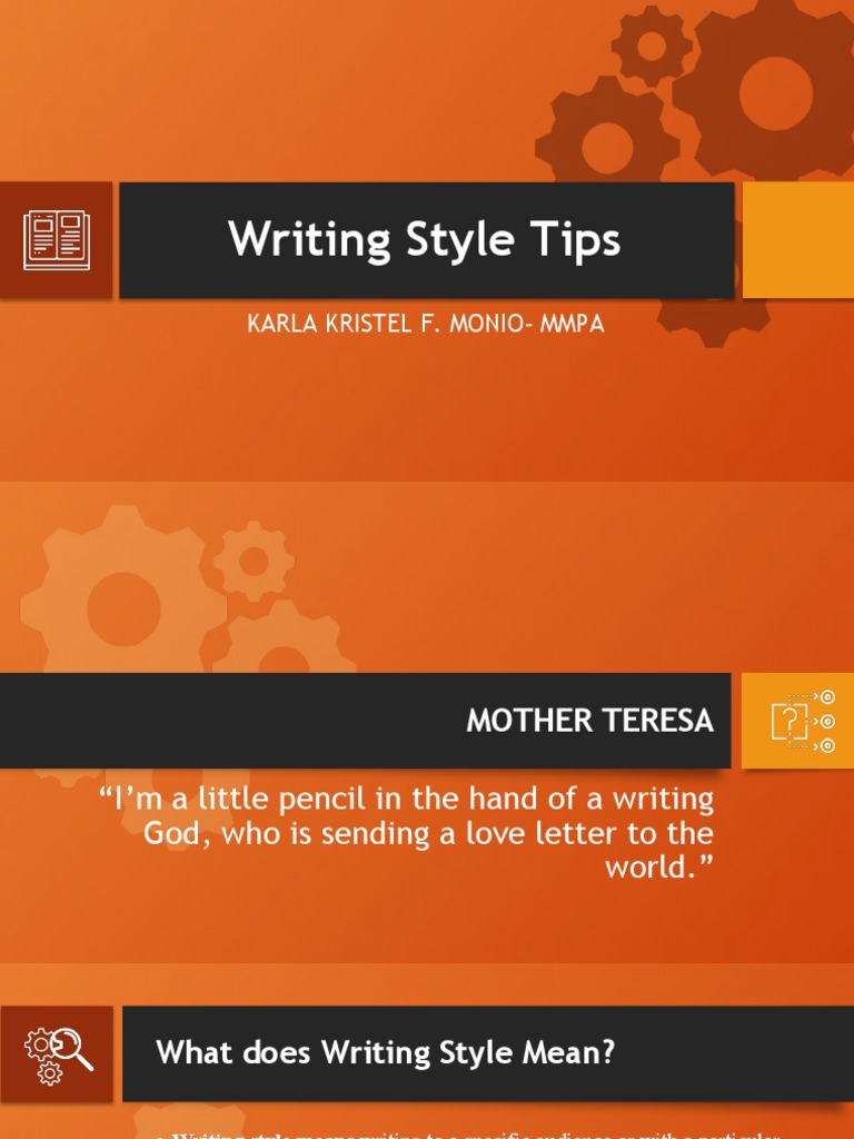 Writing Style Tips | PDF | Narrative | Cognitive Science Writing Style Tips | PDF | Narrative | Cognitive Science