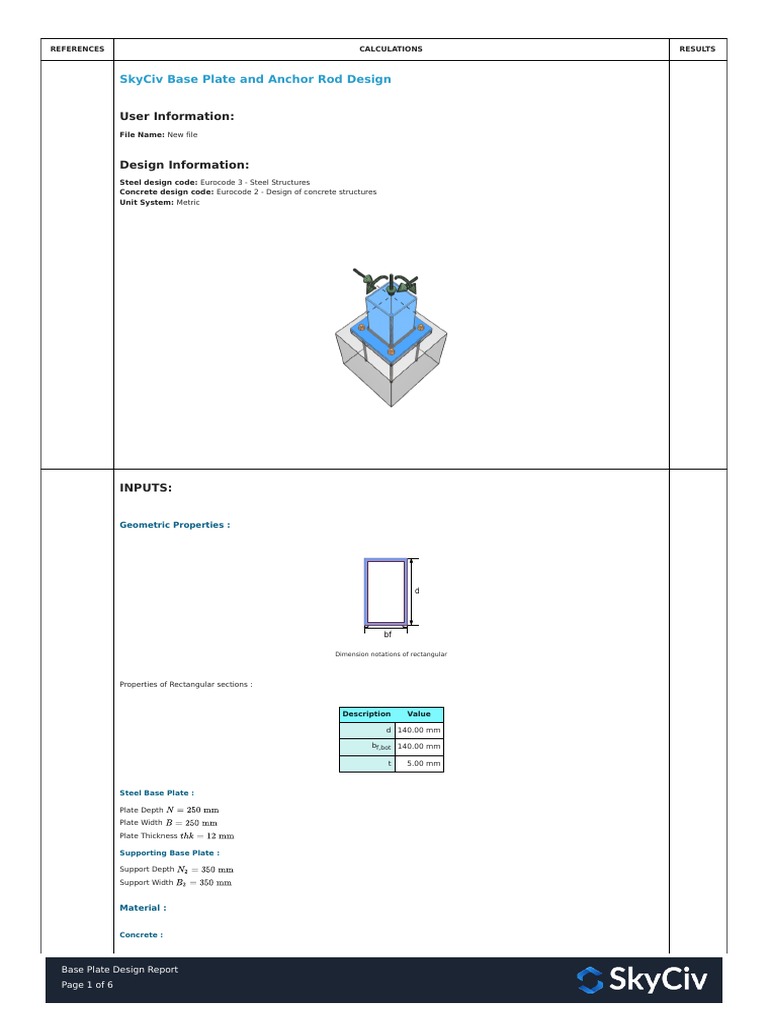 Foundation 1 Design Report | PDF | Strength Of Materials | Ultimate ...