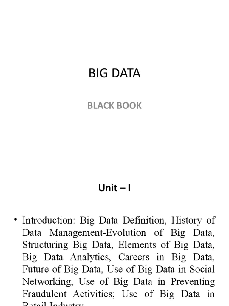 Big Data | PDF | Apache Hadoop | Apache Spark