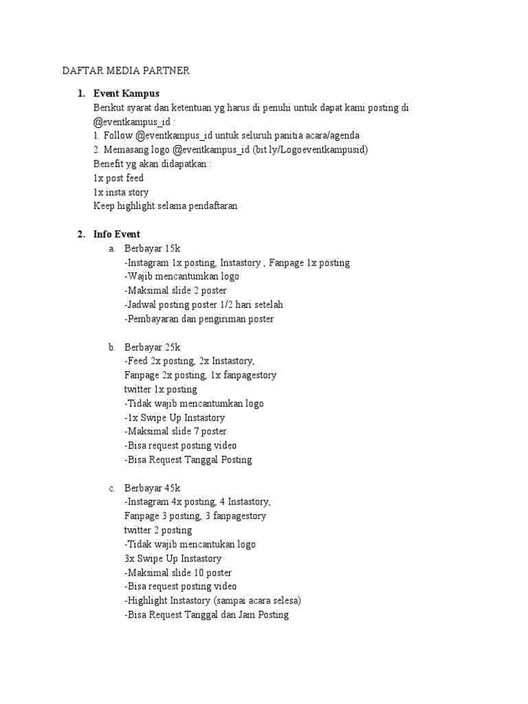 10 Daftar Met Pat | PDF