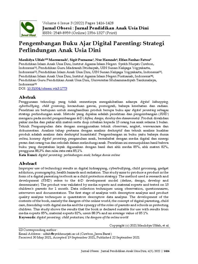 Pengembangan Buku Ajar Digital Parenting | PDF