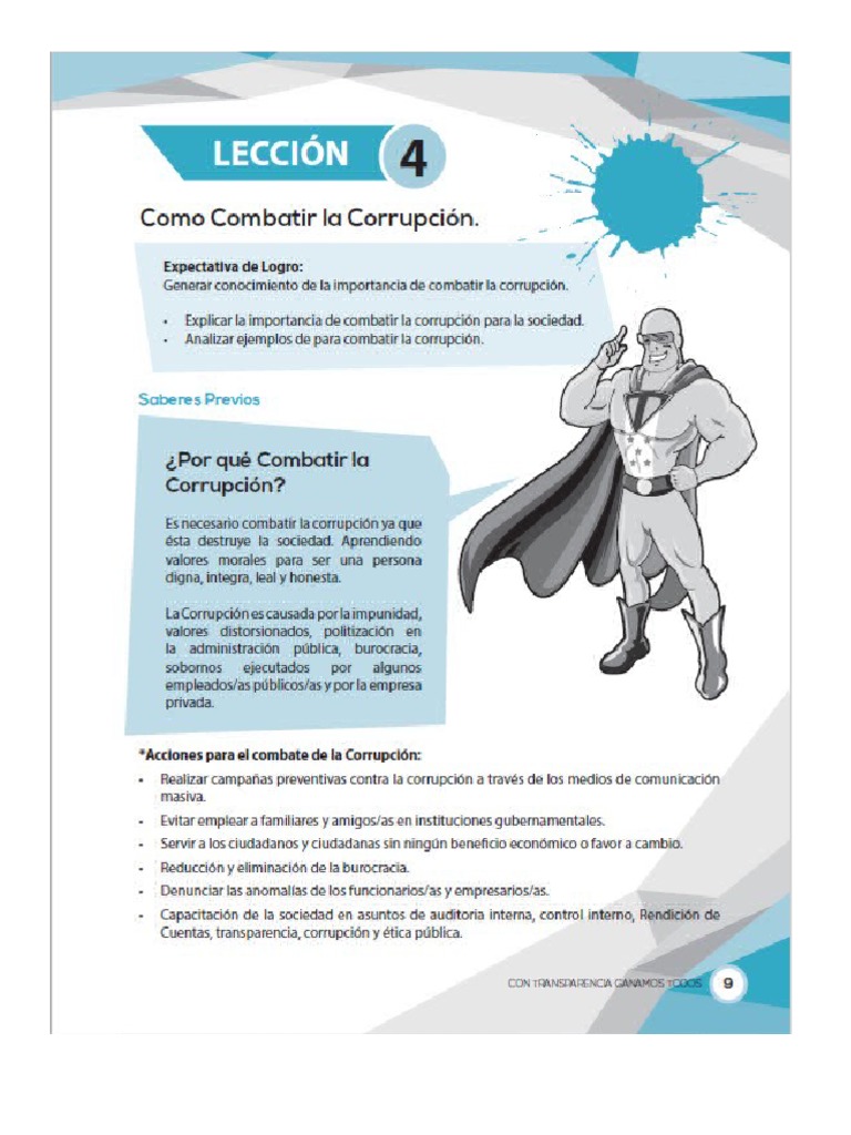 Como Combatir La Corrupcion | PDF
