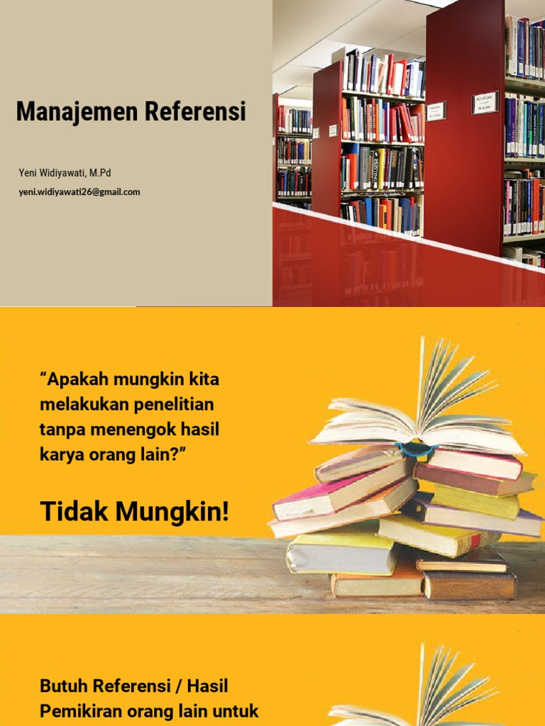 Manajemen Referensi.pptx | PDF