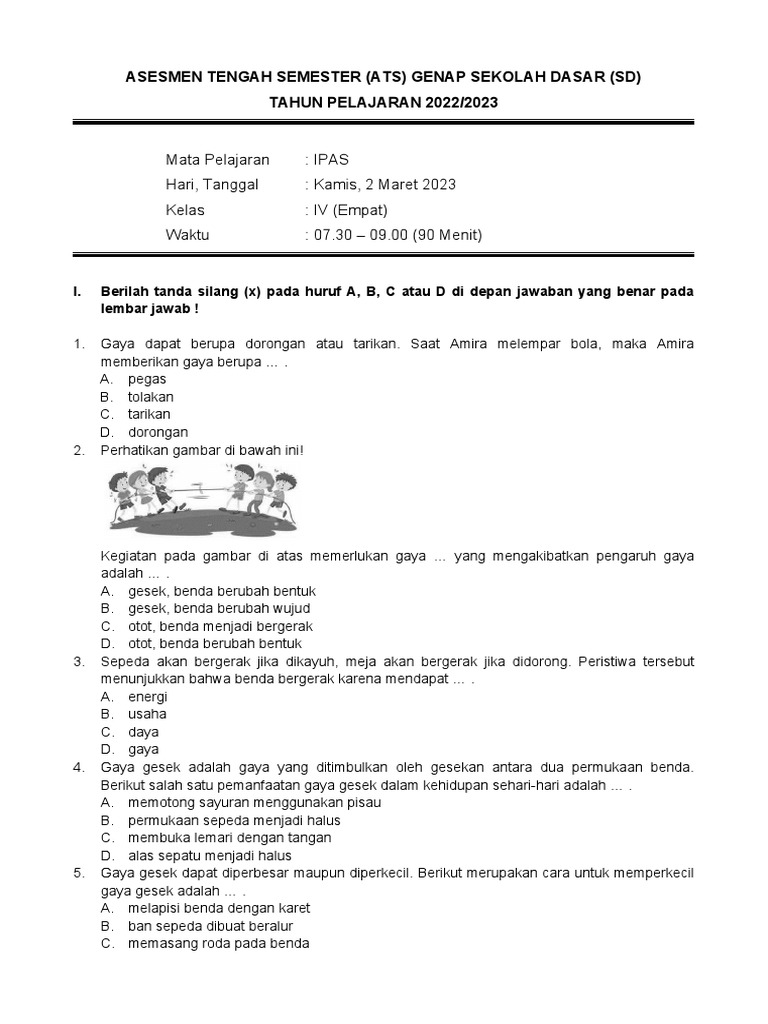 Soal ATS Genap IPAS | PDF