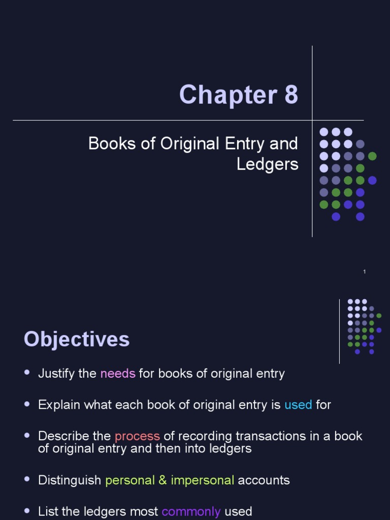 Books of Original Entry Explained | PDF | Bookkeeping | Financial Economics