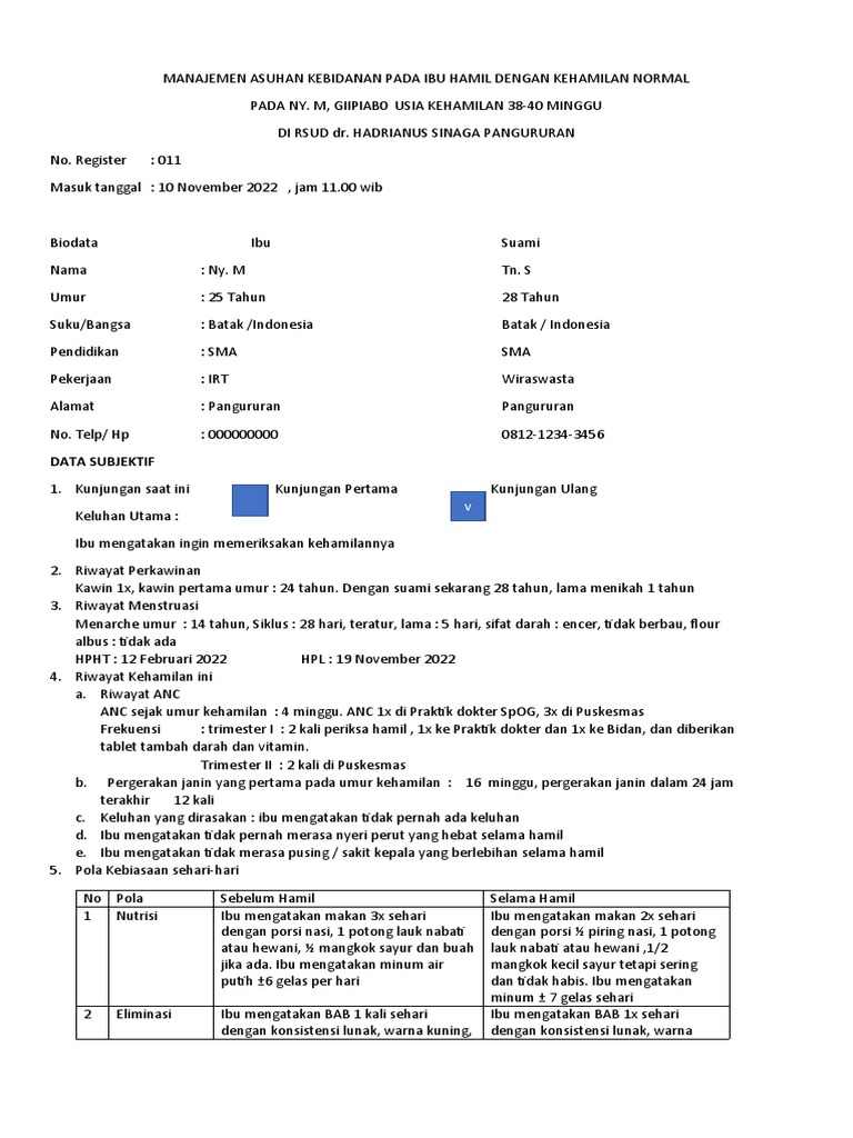 Askeb Ibu Hamil Fisiologis 38-40 MGG 4 | PDF