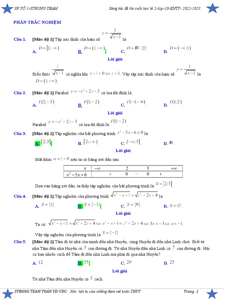 sáng tác đề thi hk2 kntt lớp 10 | PDF