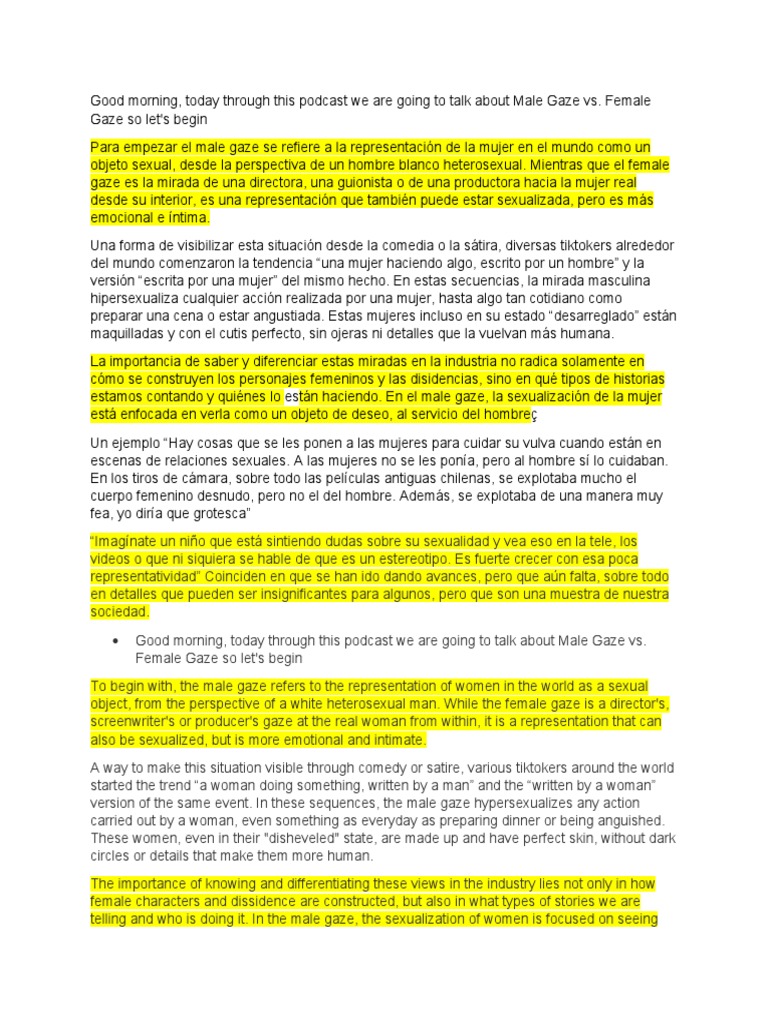 Inglessss Podcast | PDF | Mujer | Sexo