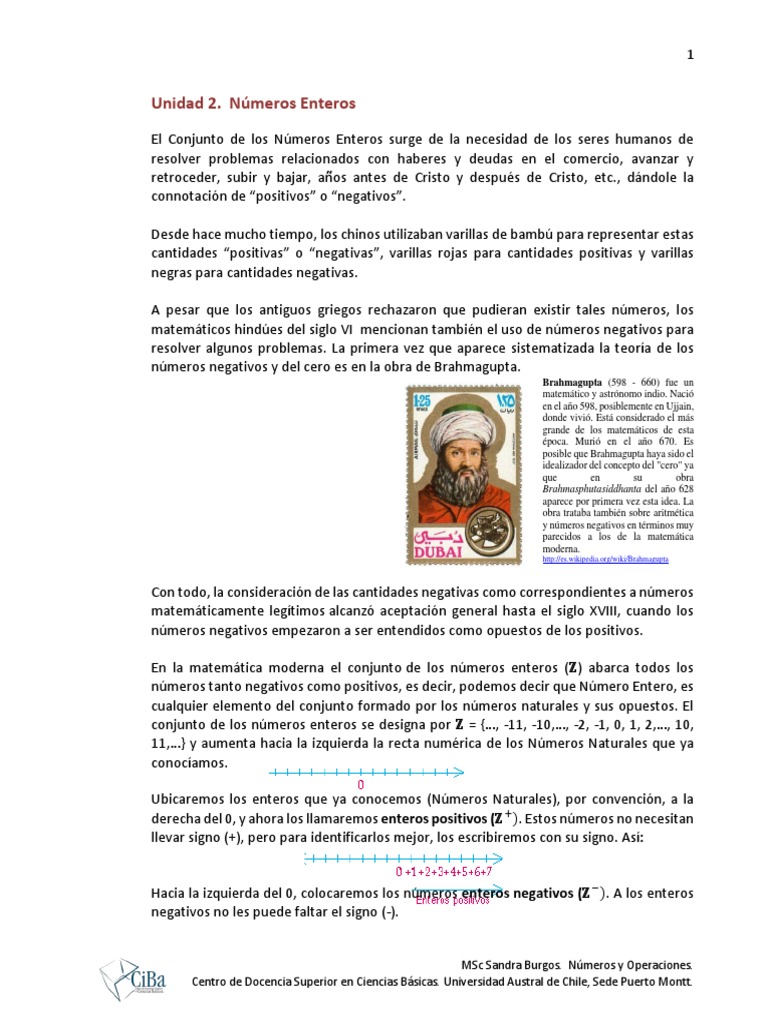Introducción a Números Enteros | PDF | Entero | Multiplicación