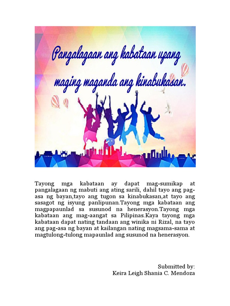 Kabataan Slogan | PDF