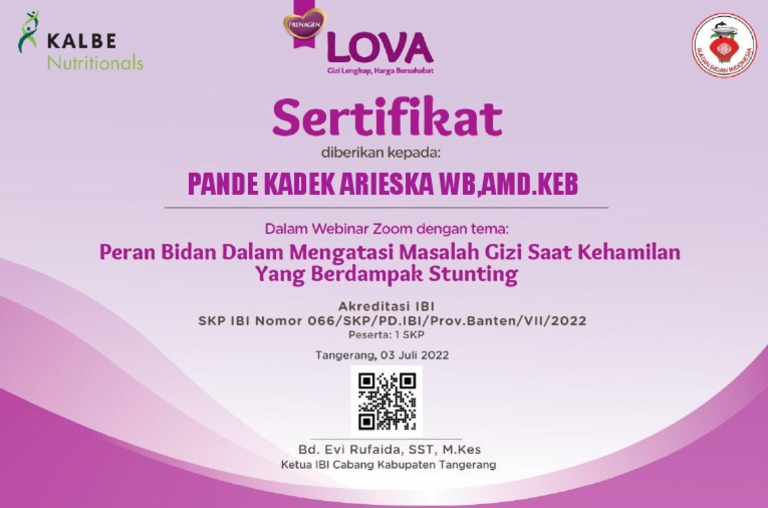 Sertifikat_PANDE KADEK ARIESKA WB,AMD.KEB | PDF