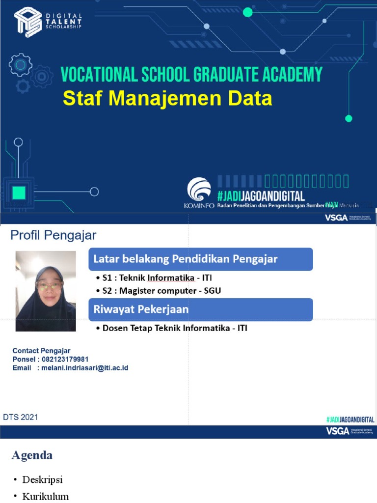 Bahan Ajar - Staf Manajemen Data - Pertemuan 2 PDF | PDF