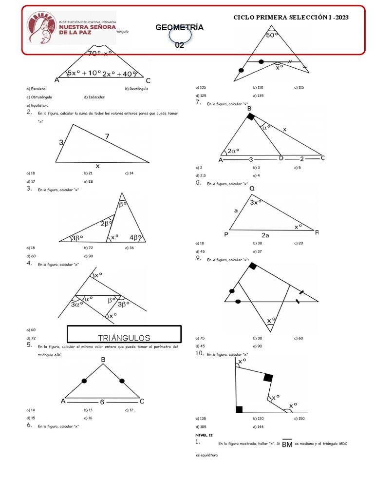 Geometria TRIANGULOS | PDF