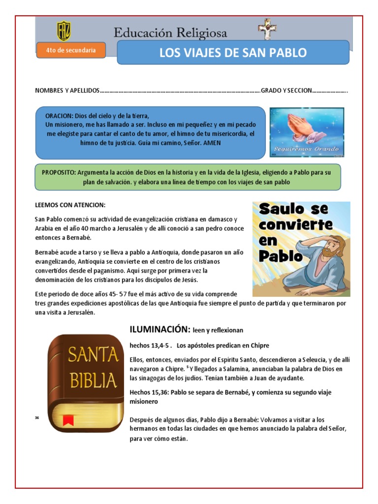 Los Viajes de Pablo de Tarso | PDF | Pablo el apóstol | Bernabé