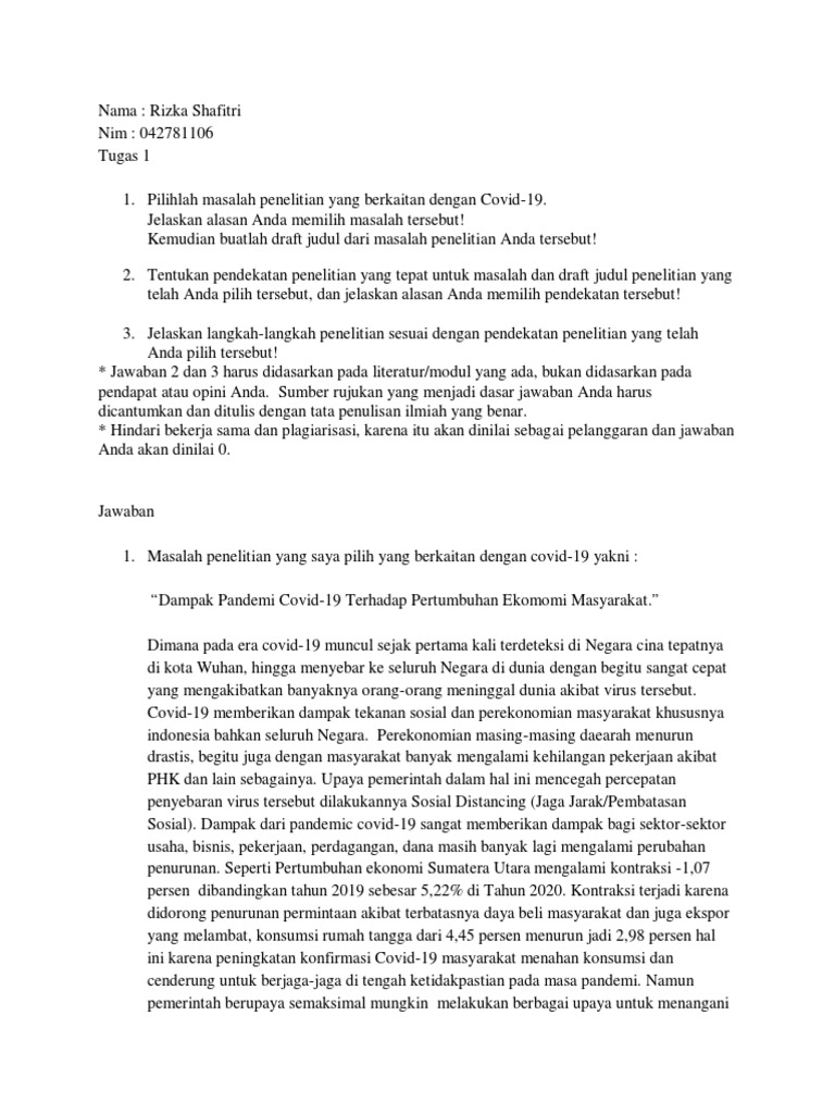 Tugas 1 Isip4216 | PDF