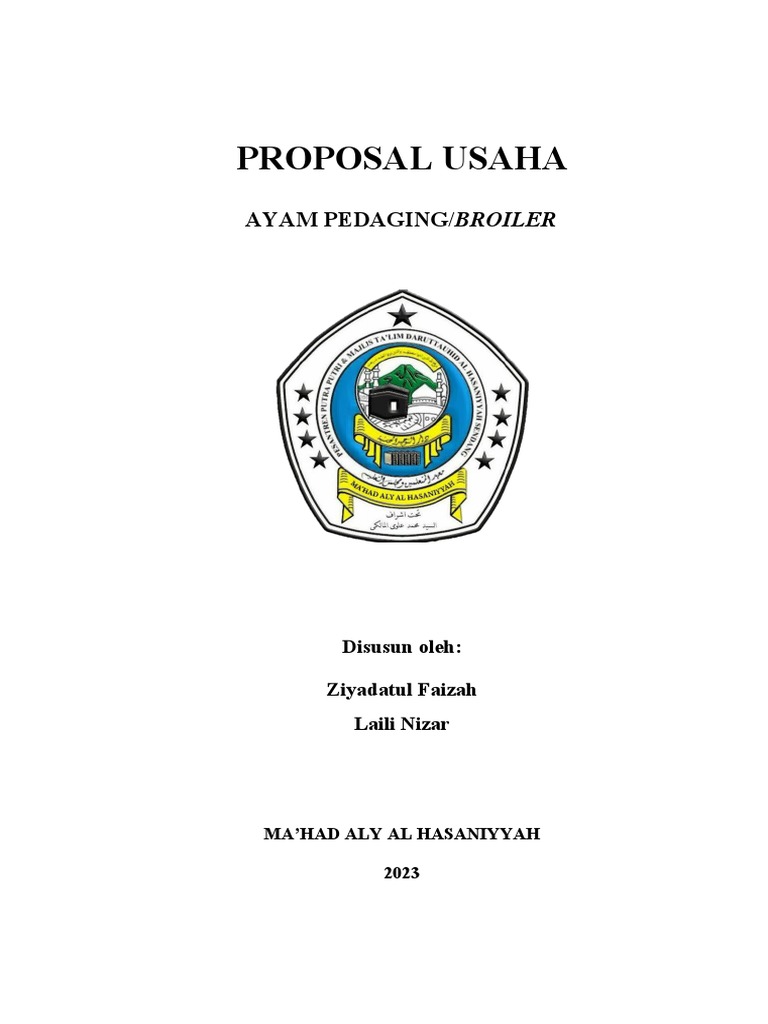 PROPOSAL USAHA AYAM PEDAGING Docx | PDF