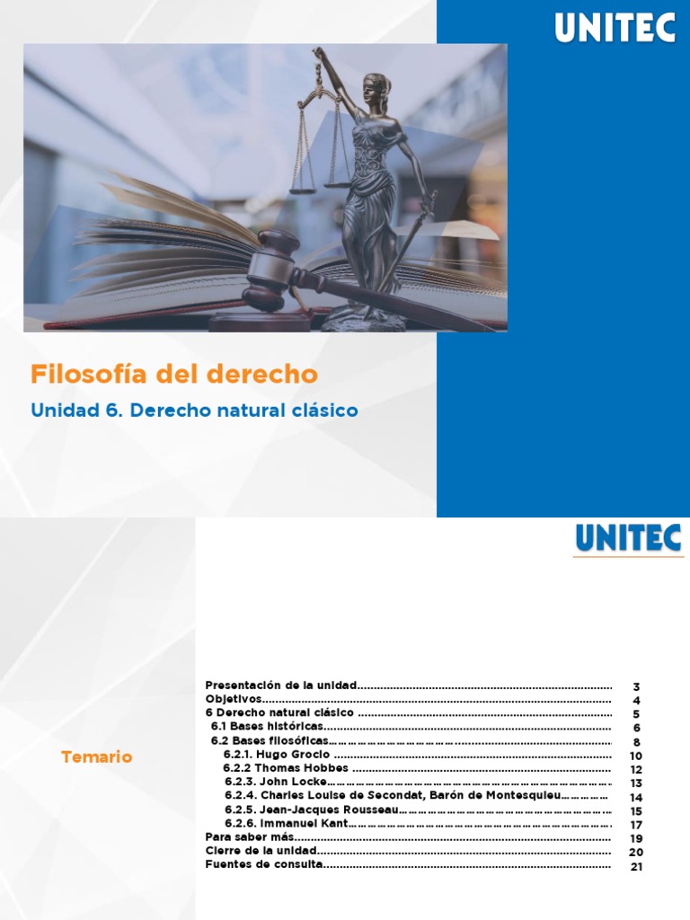 Unidad 6 Derecho Natural Clásico | PDF