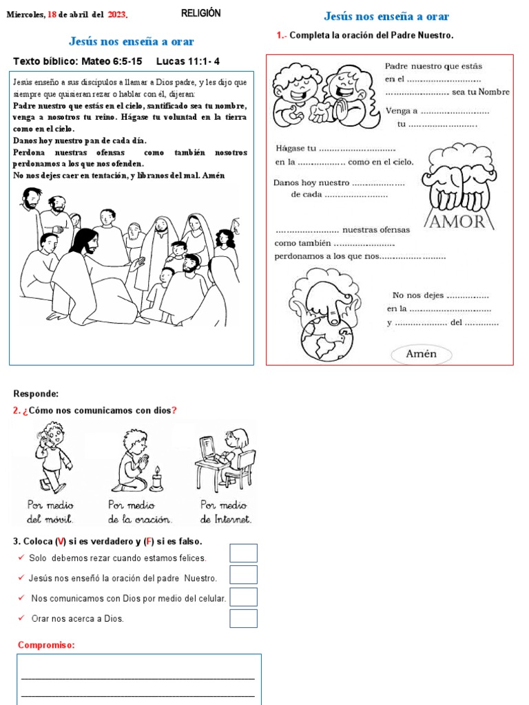 Jesús Nos Enseña A Orar | PDF