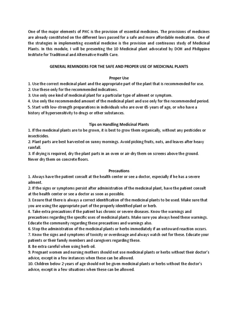 One of The Major Elements of PHC Is The Provision of Essential ...