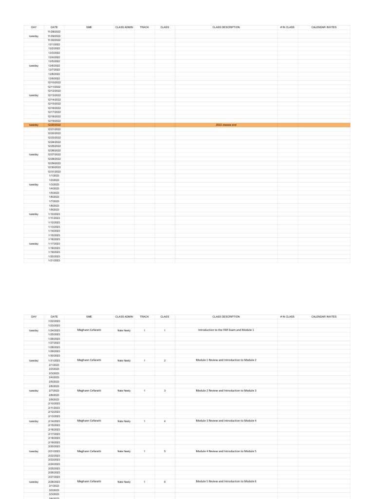 Wiley CPA Exam FAR Class Schedule | PDF