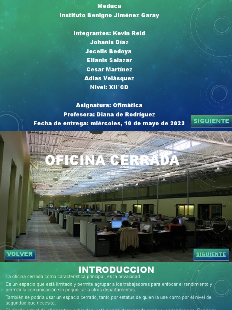 PPT OFICINA CERRADA | PDF