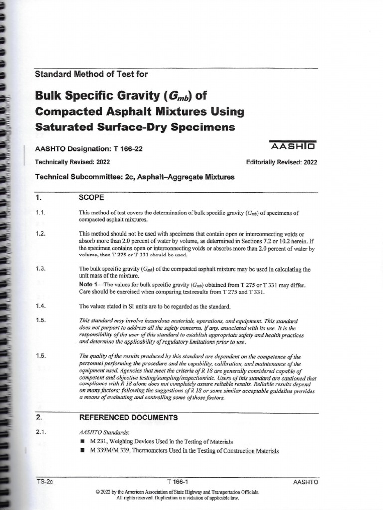 AASHTO T166-22.pdf | PDF