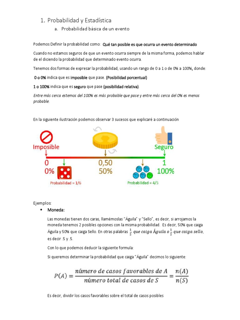 Probabilidad y Estadística Básica | PDF | Probabilidad | Media