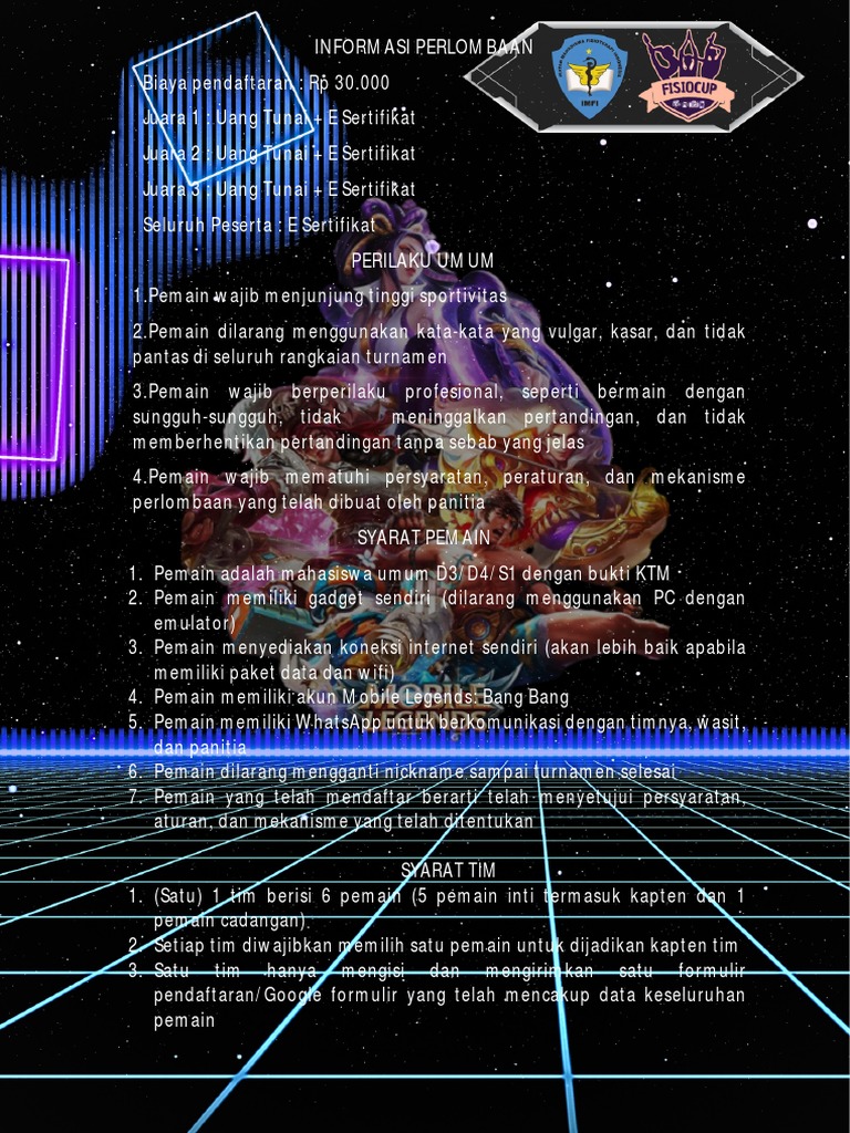 Panduan Turnamen Mobile Legends 2023 | PDF