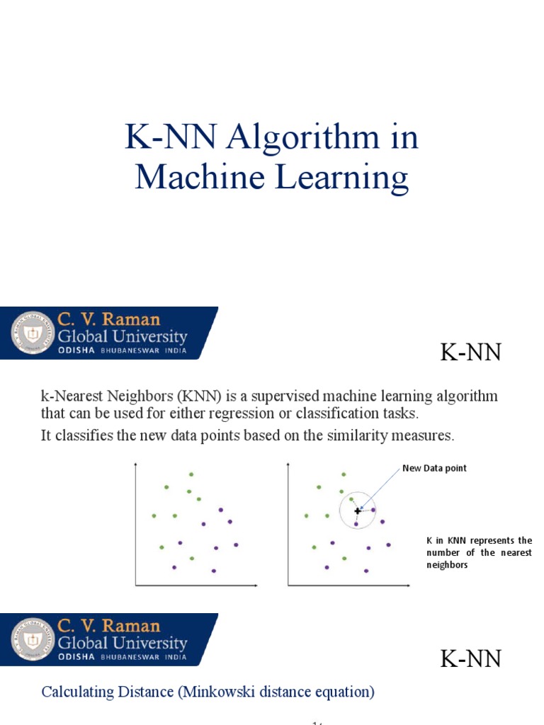 K-NN Algorithm in Machine Learning | PDF | Cybernetics | Computer Science