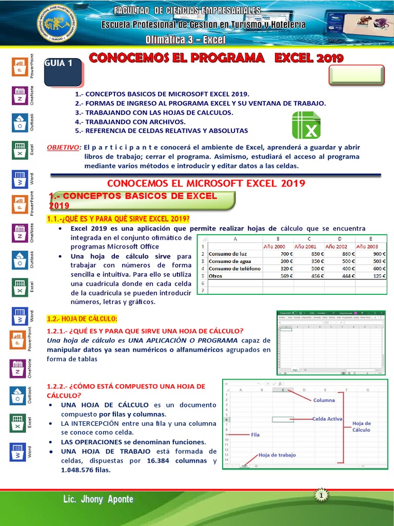 Giraldo Obregon Jhonny Iii-B Semana 1 - Nociones de Excel - Ofimatica 2 | PDF | Microsoft Excel ...